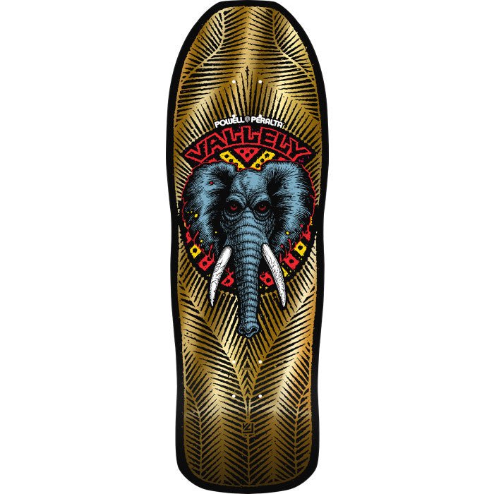 Powell Peralta Mike Vallely Elephant Reissue Skateboard Deck Gold Foil ...